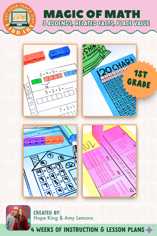 1st Grade Magic of Math: Numbers to 120, Related Facts, Adding 3 Numbe ...