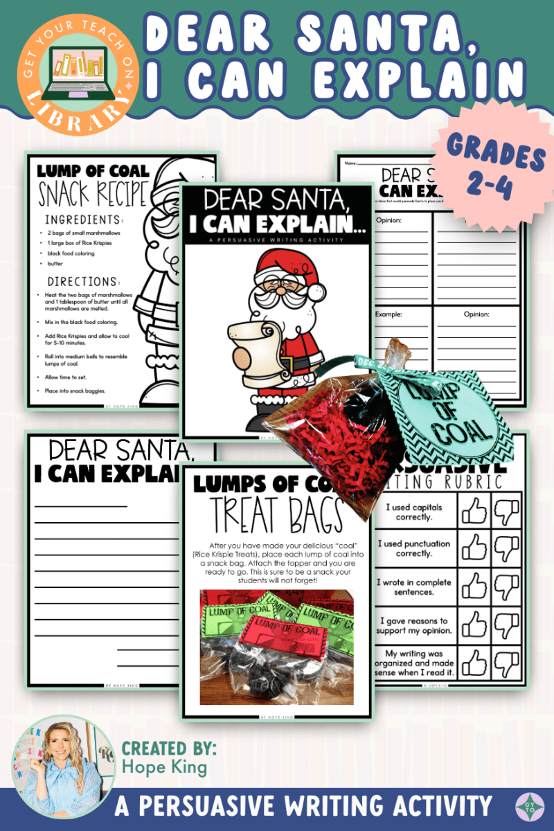 Dear Santa I Can Explain | Persuasive Writing Activity – Shop GYTO
