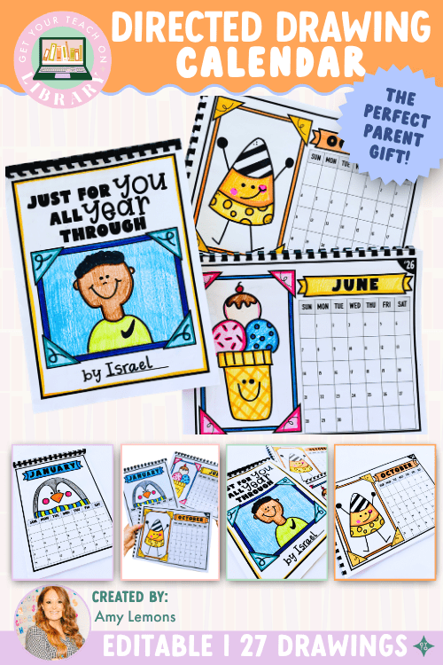 Directed Drawing Calendar Gift | 27 Drawings | Editable Calendars | Pa ...