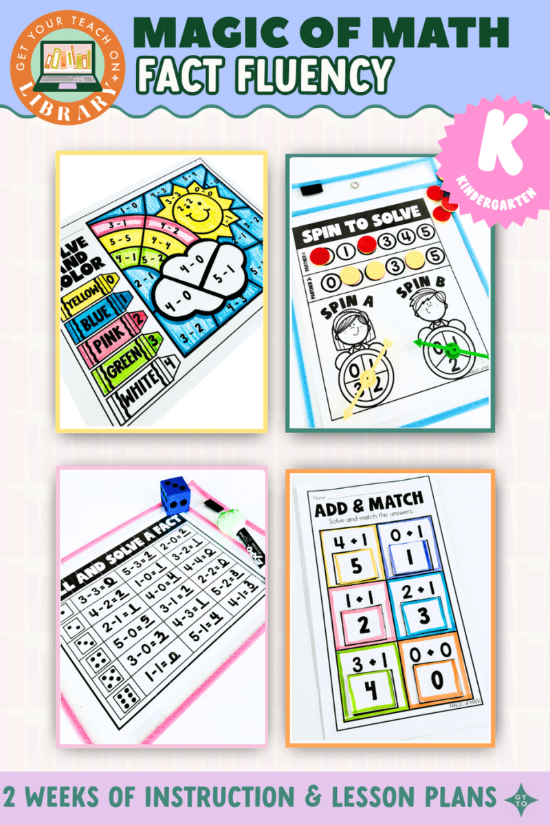 Kindergarten Magic of Math: Addition and Subtraction Fact Fluency with ...