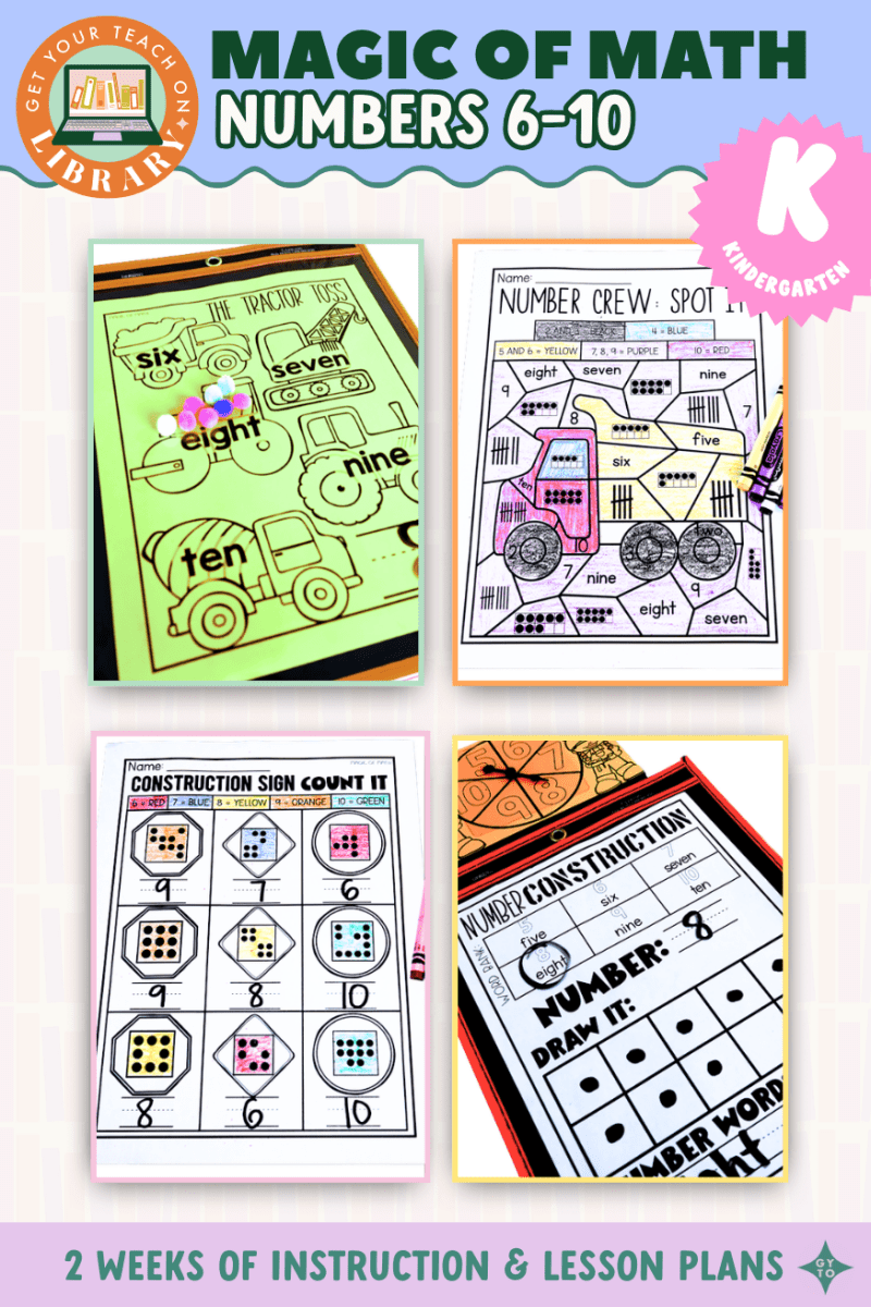 Kindergarten Magic of Math: Counting, Writing, and Represent Numbers 6 ...