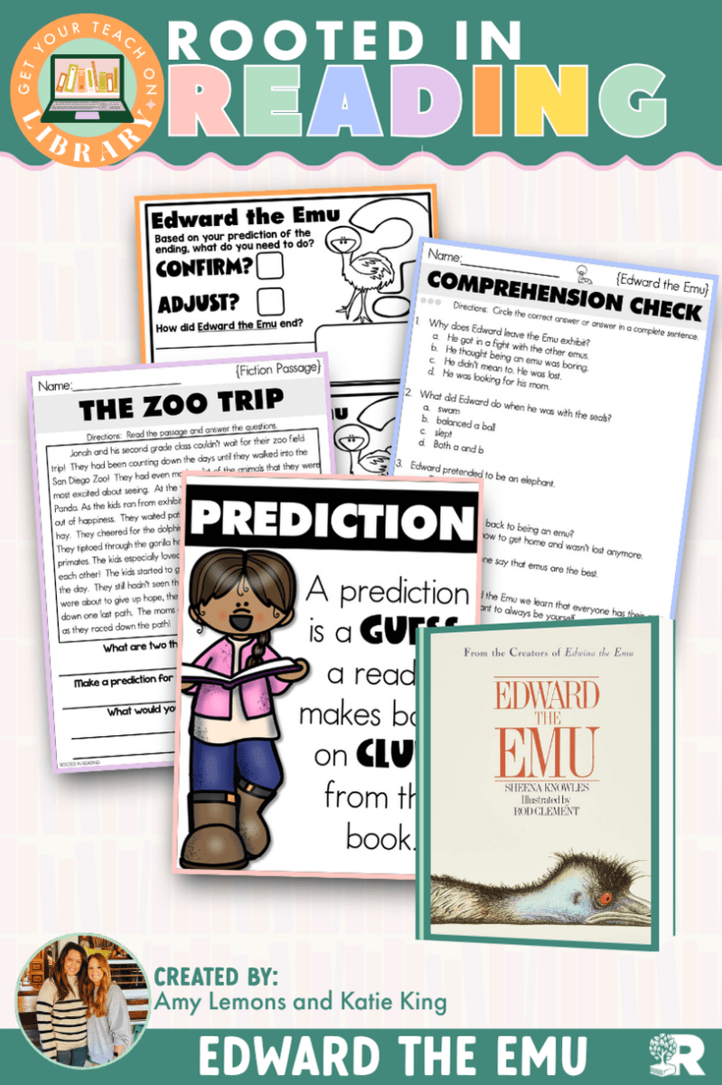 Rooted in Reading: Edward the Emu | Reading Comprehension Activities f ...