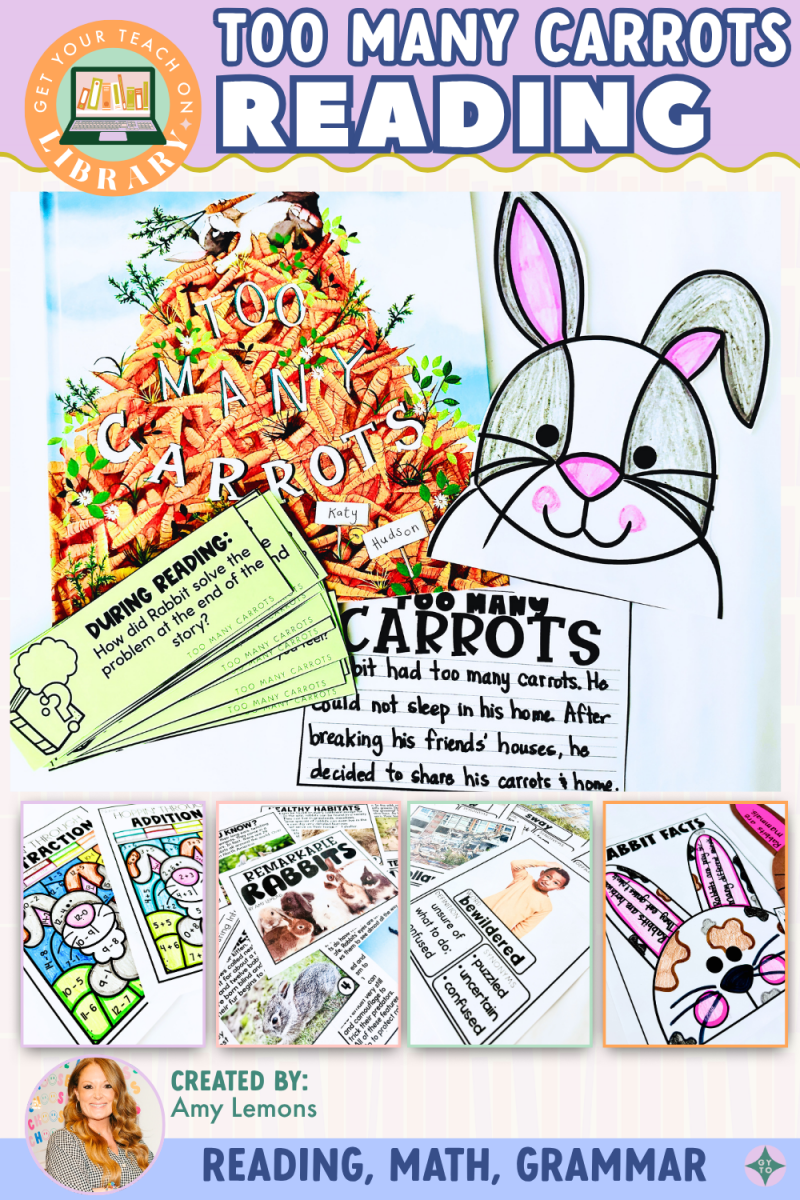 Spring Interactive Read-Aloud Activities for Too Many Carrots | Cross ...