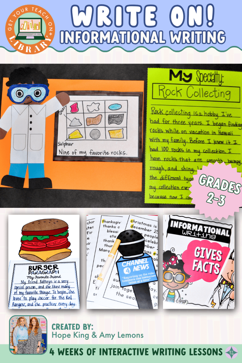 Write On: 2nd & 3rd Grade Informational Writing with Writing a Paragra ...