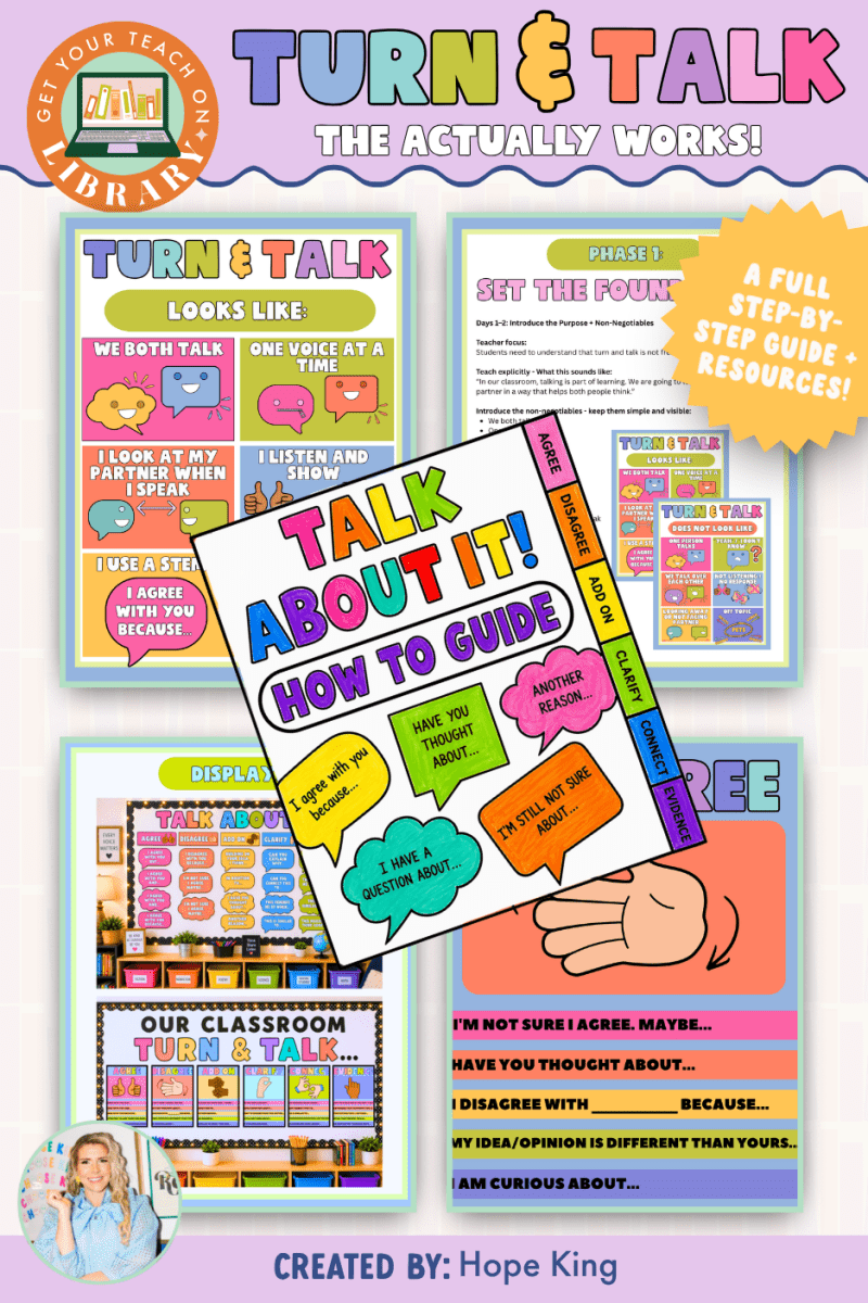 Turn & Talk Unit: Building Accountable Classroom Conversations – Shop GYTO